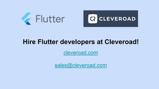 Flutter UI Framework | PPTX