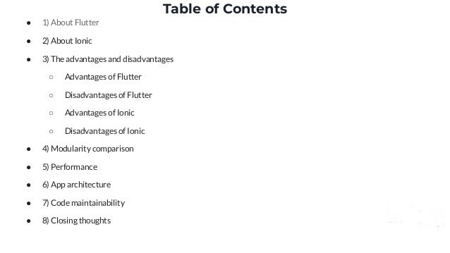 Flutter vs. ionic which one should be your choice | PDF