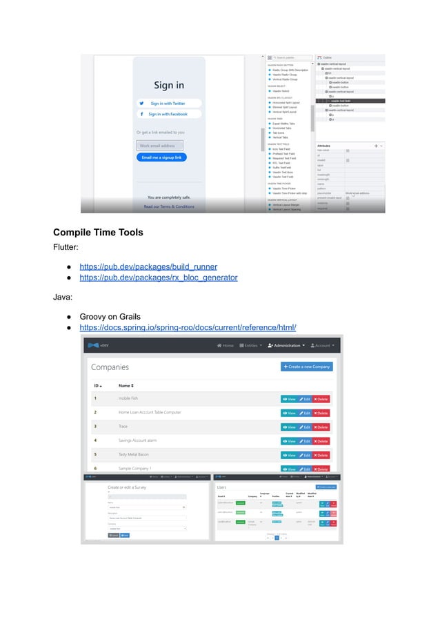 Flutter vs Java Graphical User Interface Frameworks - text | PDF
