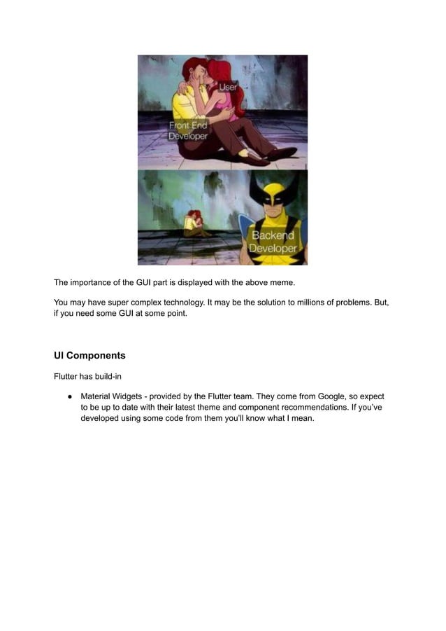 Flutter vs Java Graphical User Interface Frameworks - text | PDF