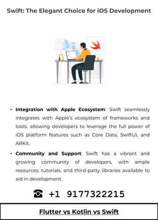 Flutter VS Kotlin Vs Swift: Which is Better for App Development? | PDF