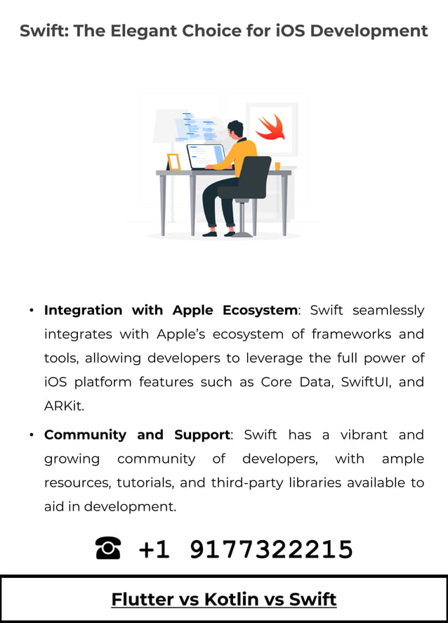 Flutter VS Kotlin Vs Swift: Which is Better for App Development? | PDF