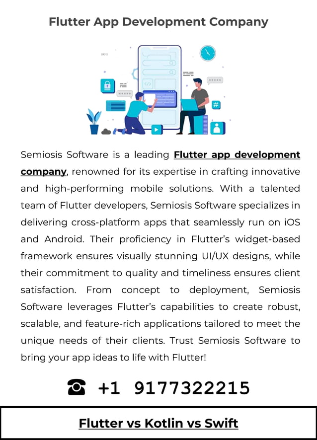 Flutter VS Kotlin Vs Swift: Which is Better for App Development? | PDF