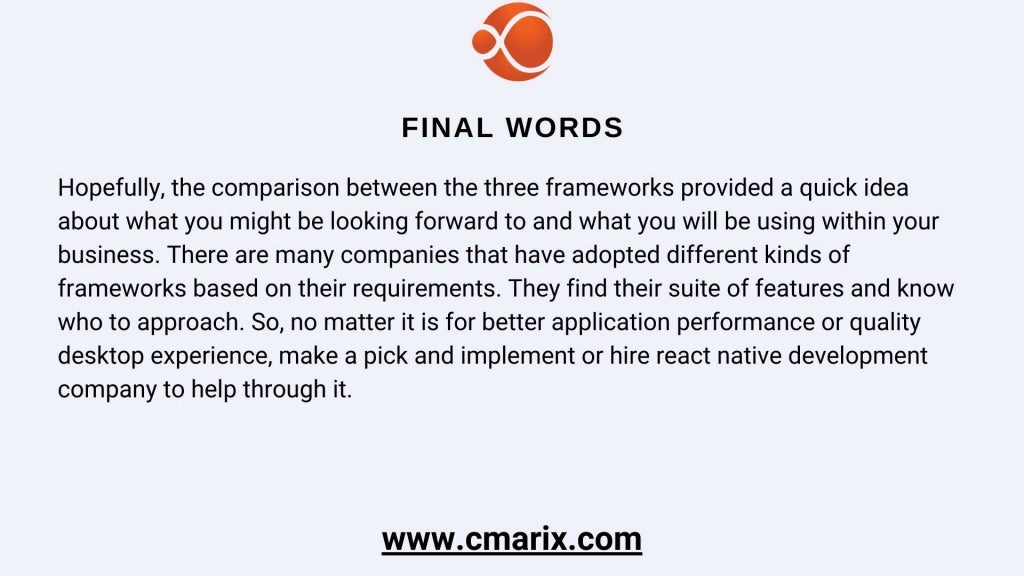 Flutter Vs React Native Vs Pwa What To Choose For Cross Platform App Development Ppt