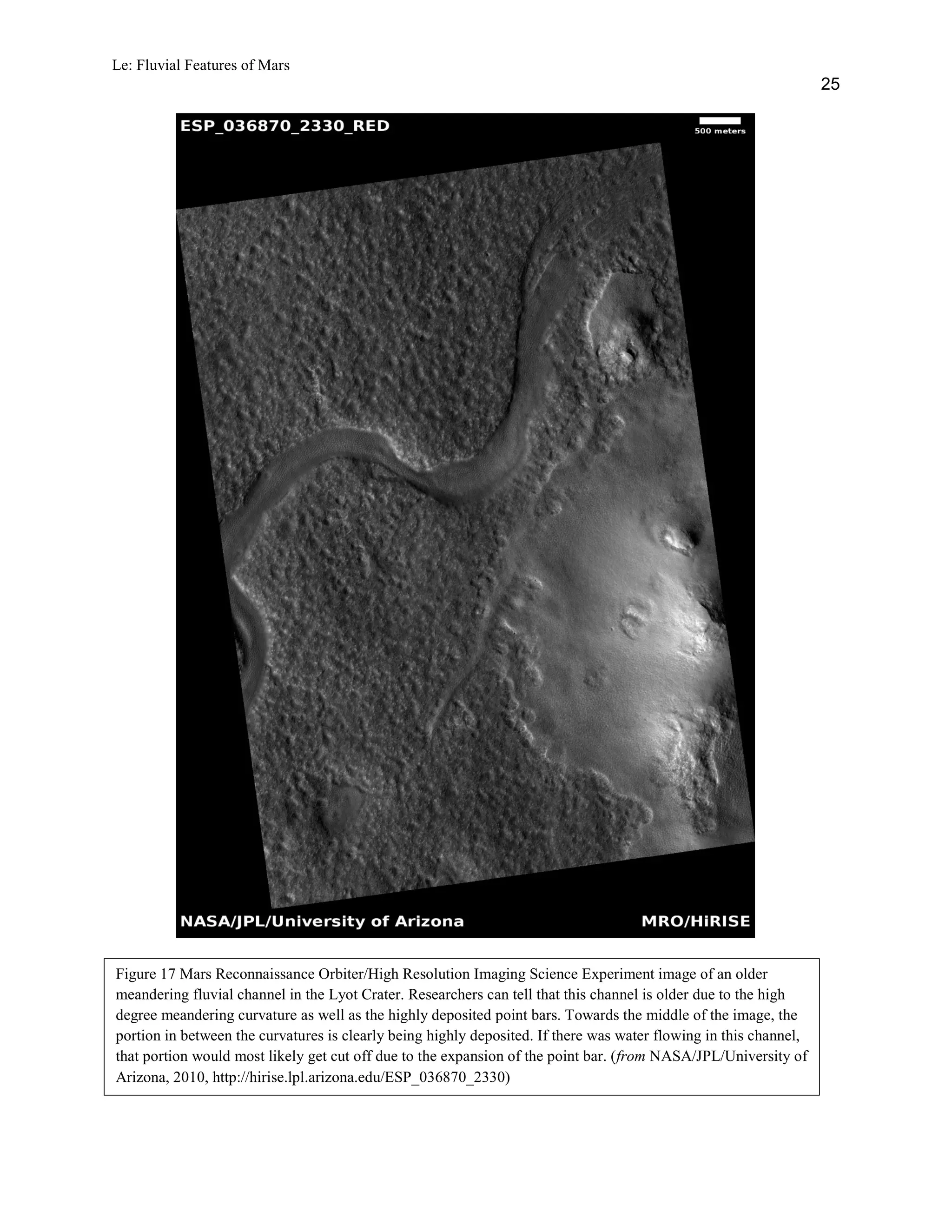 Fluvial Features of Mars | PDF | Geography | Science