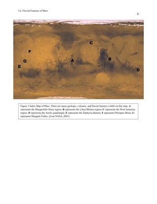 Fluvial Features of Mars | PDF | Geography | Science