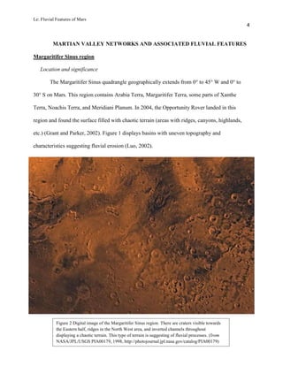 Fluvial Features of Mars | PDF | Geography | Science