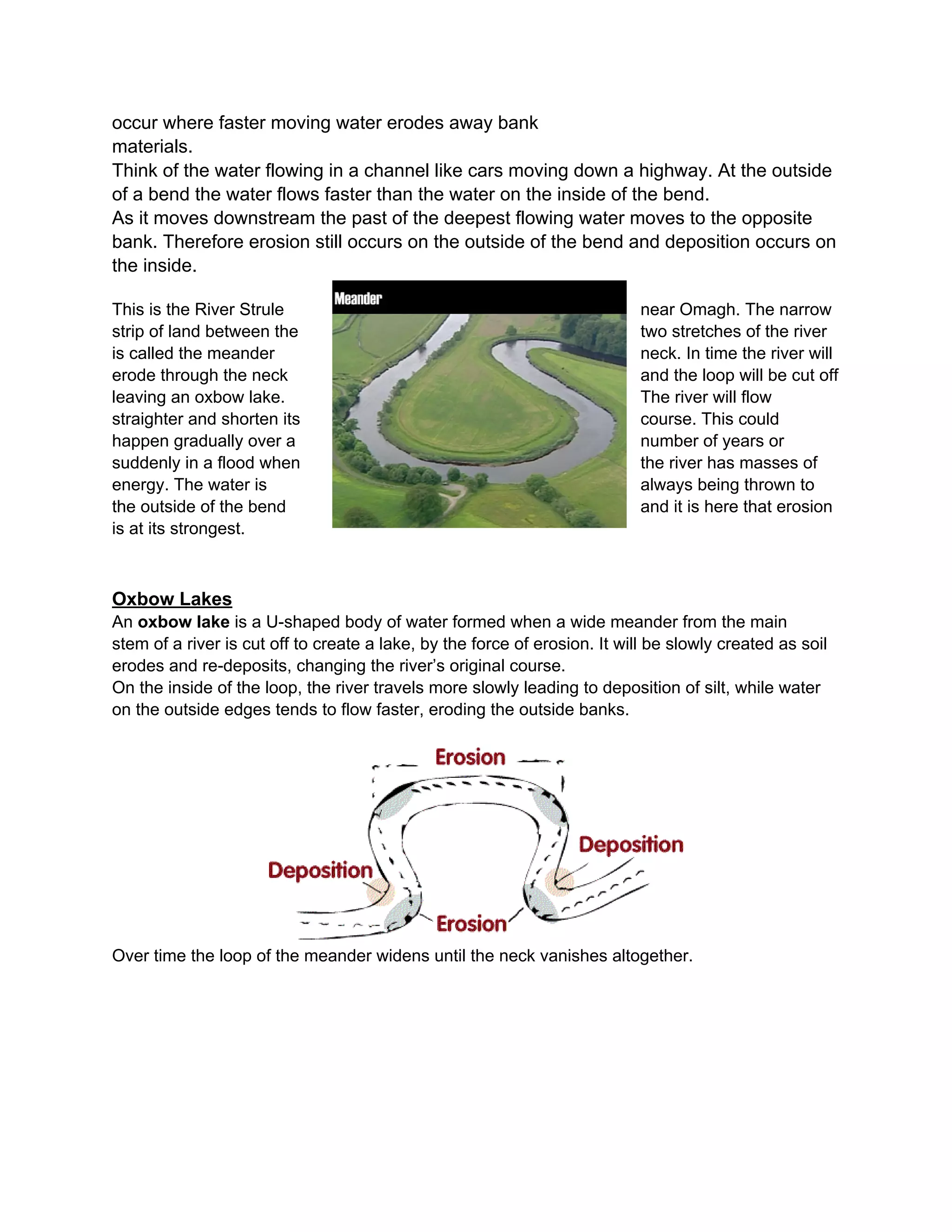 Fluvial featuresy13ib geography | PDF