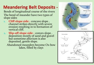 Fluvial depositional landform geomorphology | PPTX