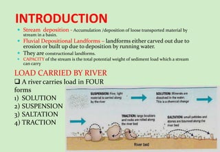 Fluvial depositional landform geomorphology | PPTX