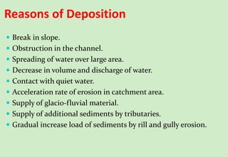 Fluvial depositional landform geomorphology | PPTX