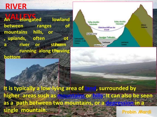 fluvial_landforms.pptx, Geomorphology, Geography | PPTX | Geography | Science