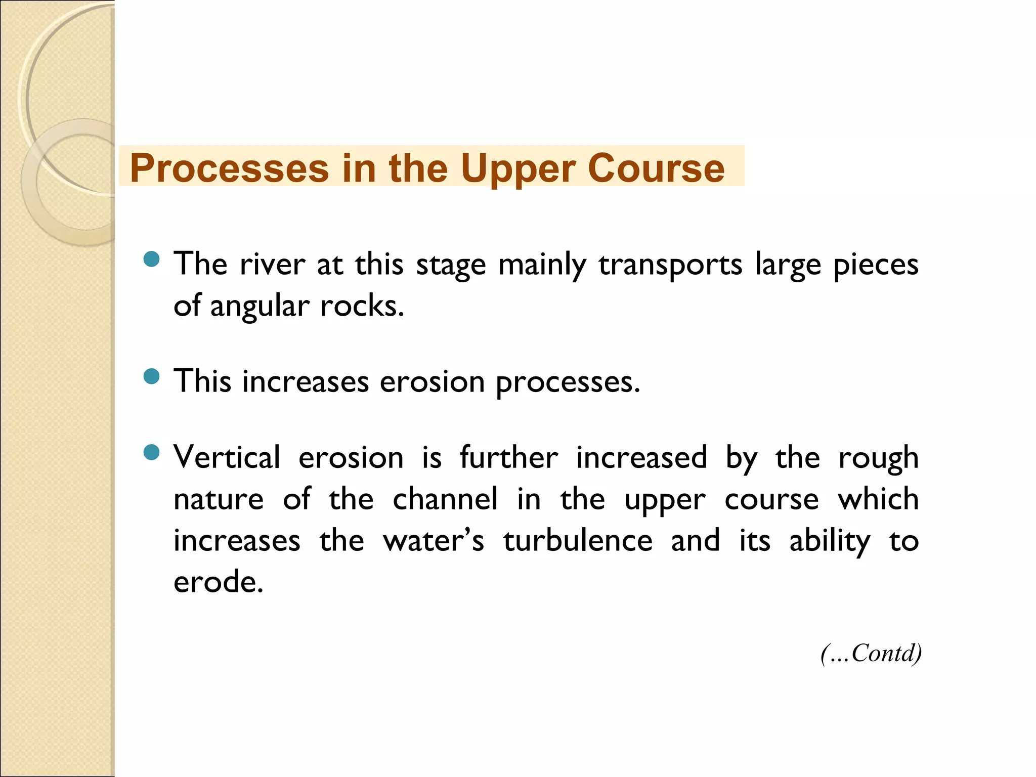 Fluvial processes and landforms | PPT