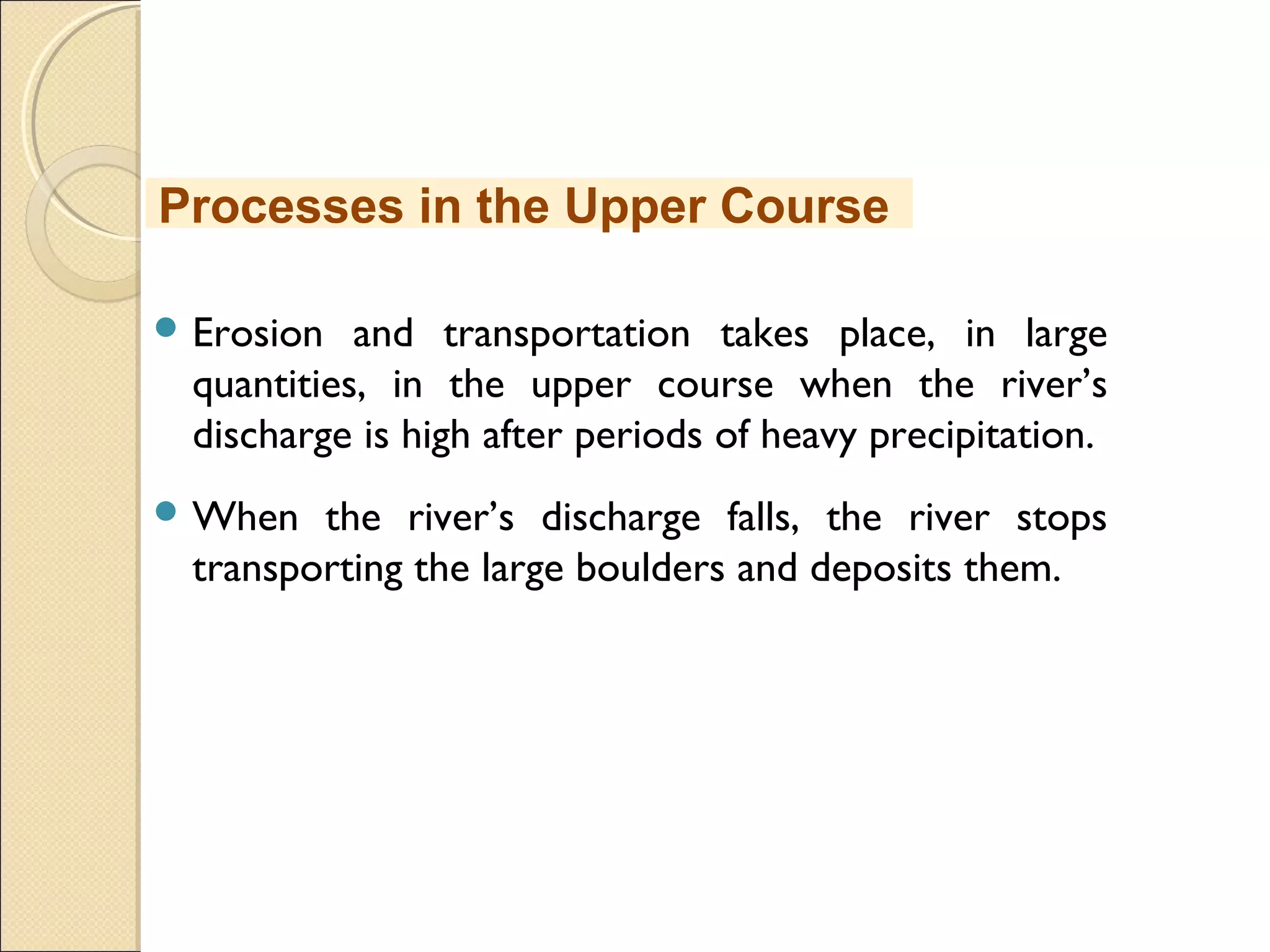 Fluvial processes and landforms | PPT