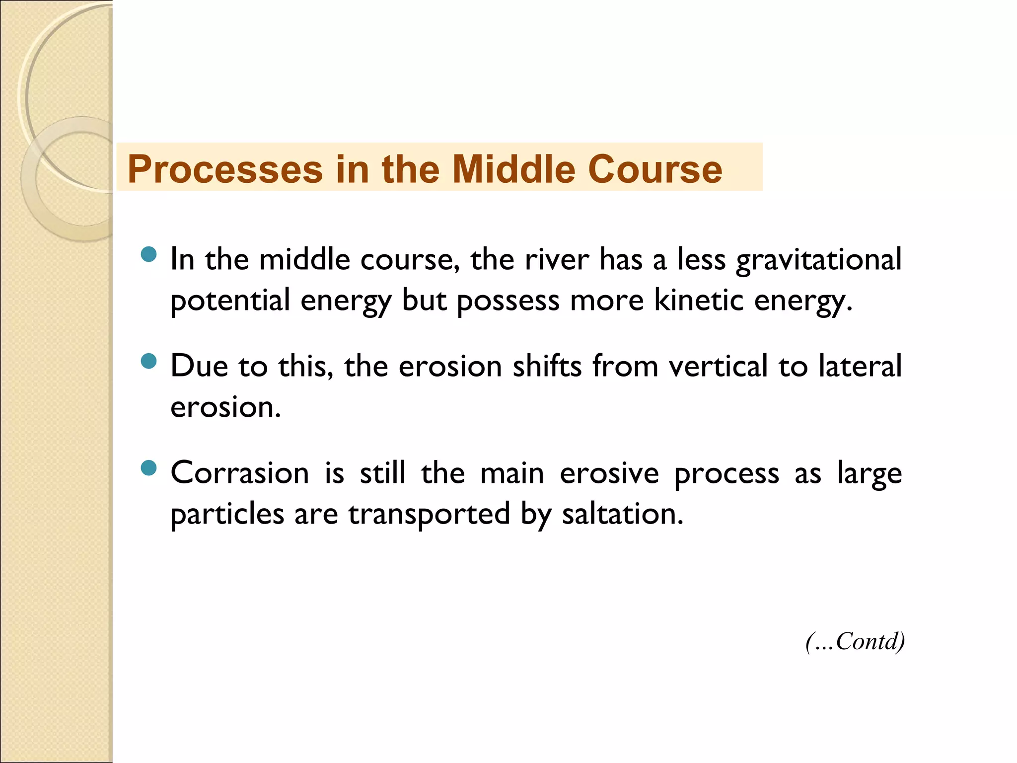 Fluvial processes and landforms | PPT