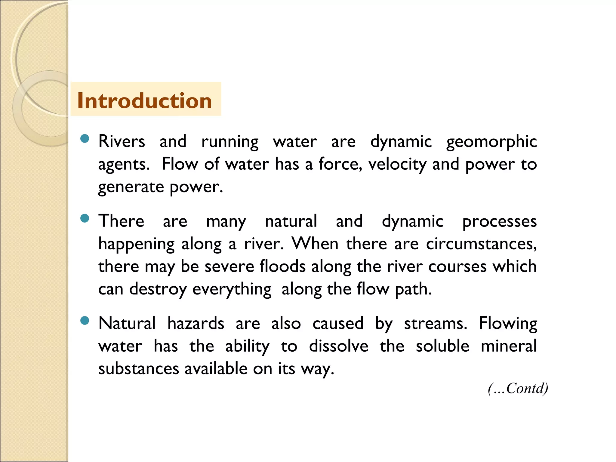 Fluvial processes and landforms | PPT