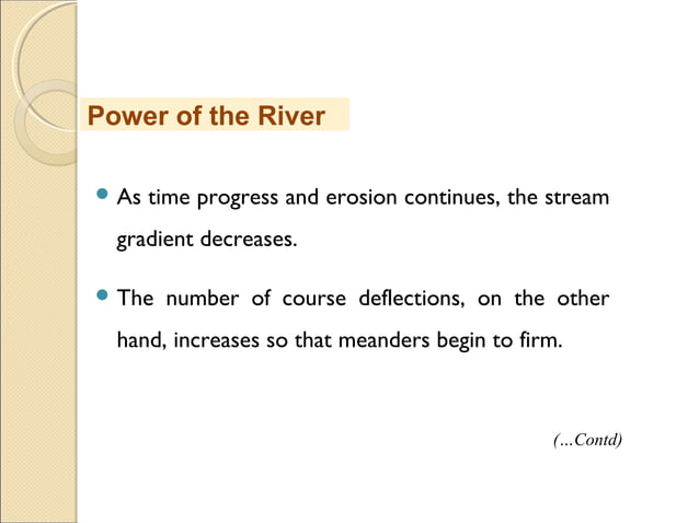 Fluvial processes and landforms | PPT | Geography | Science
