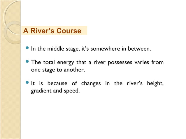 Fluvial processes and landforms | PPT | Geography | Science