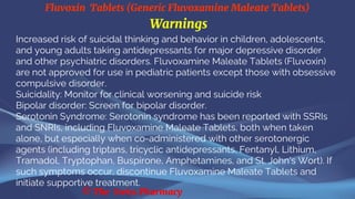 Fluvoxin Tablets (Generic Fluvoxamine Maleate Tablets) | PDF