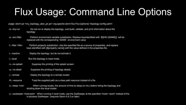 Flux: Apache Storm Frictionless Topology Configuration & Deployment | PPT