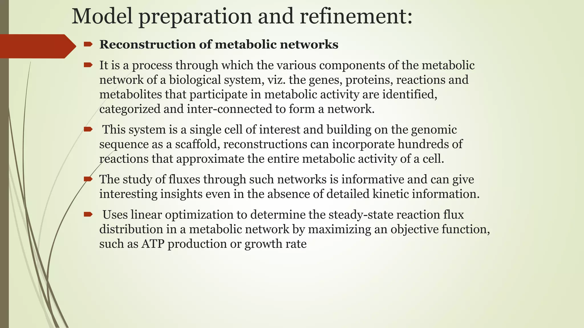Flux balance analysis | PPTX