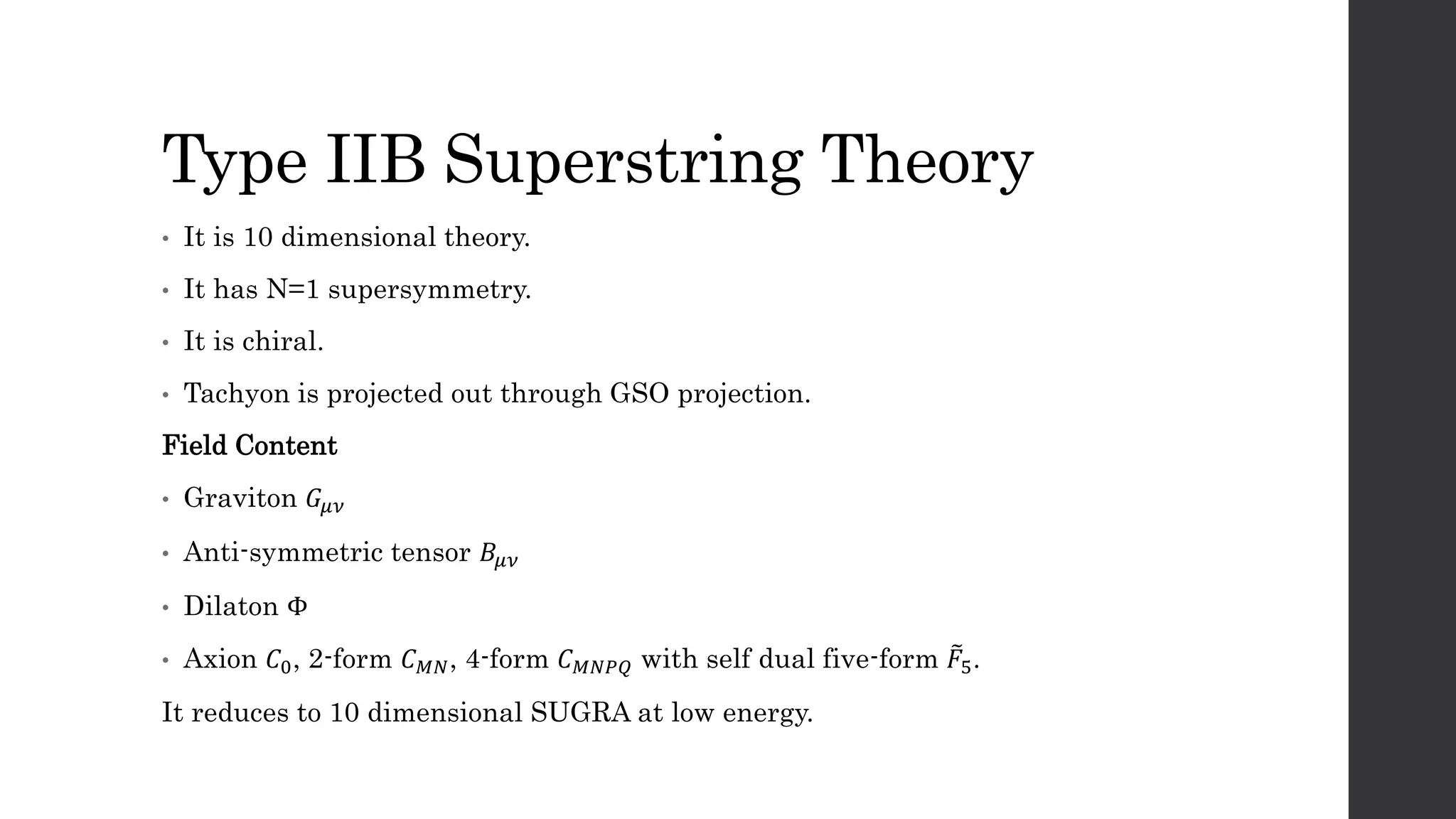 Flux Compactifications Of Type Iib Superstring Theorypptx Physics Science