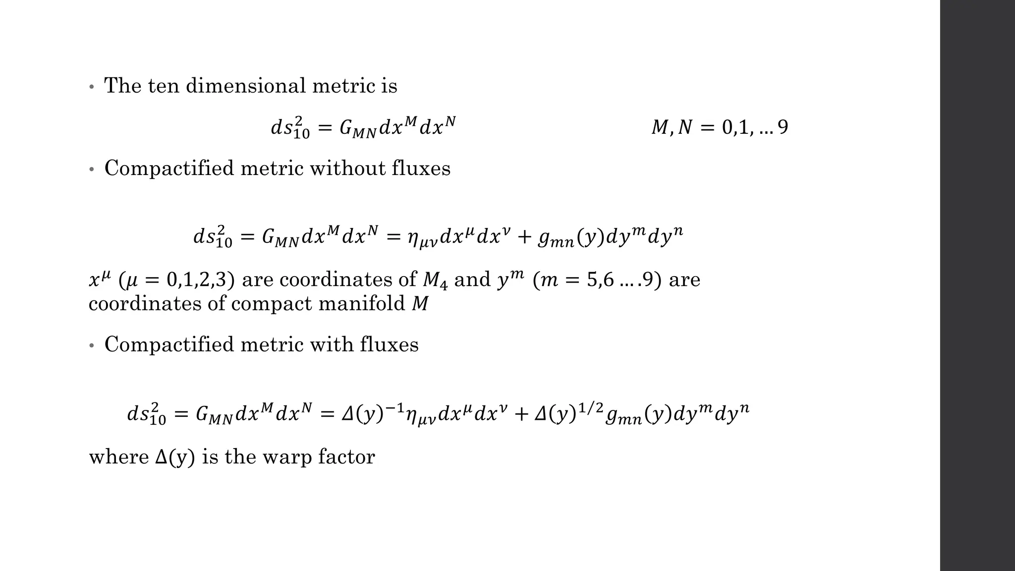 Flux Compactifications Of Type Iib Superstring Theorypptx Physics Science