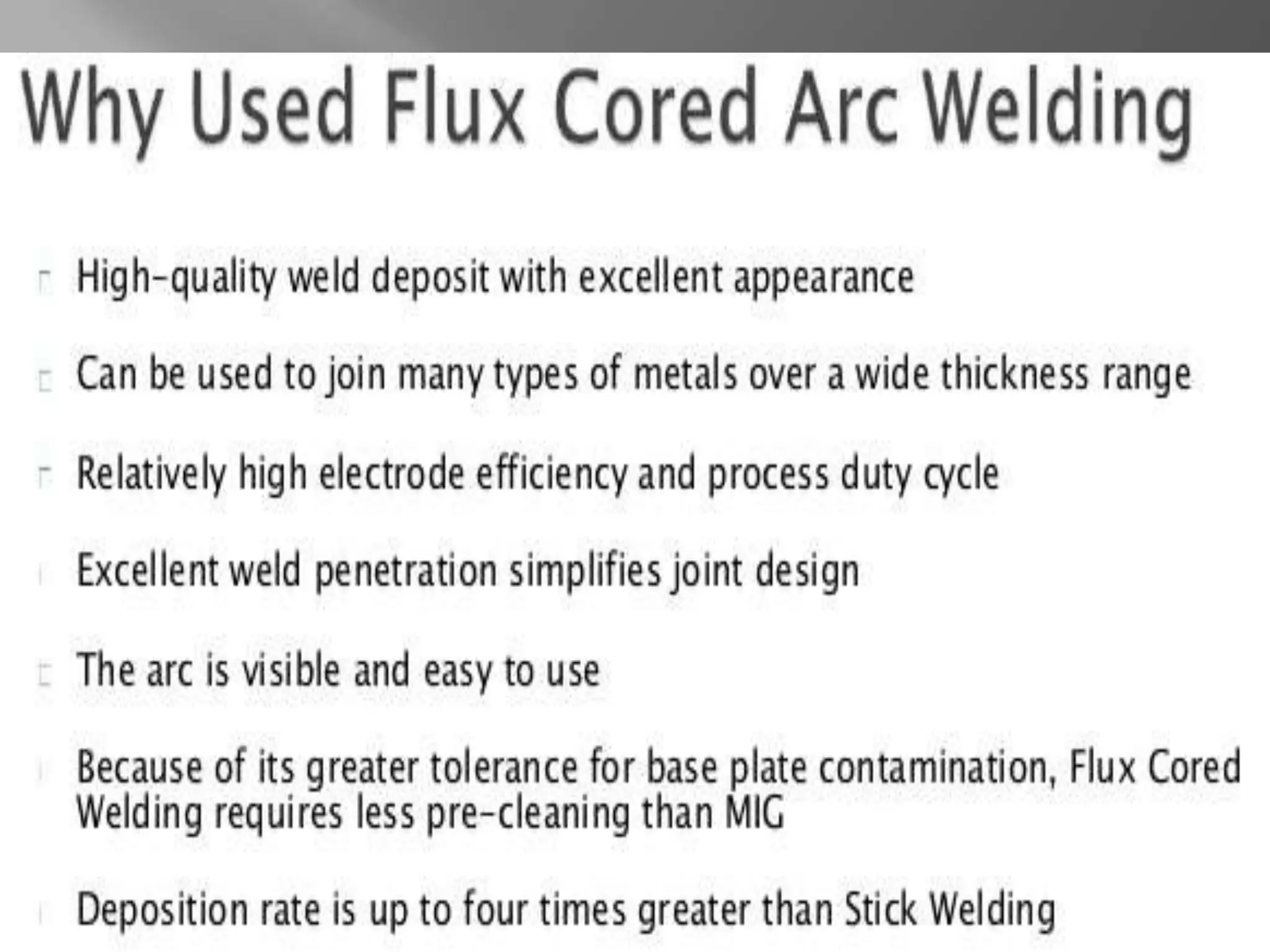 Flux cored arc welding | PPTX