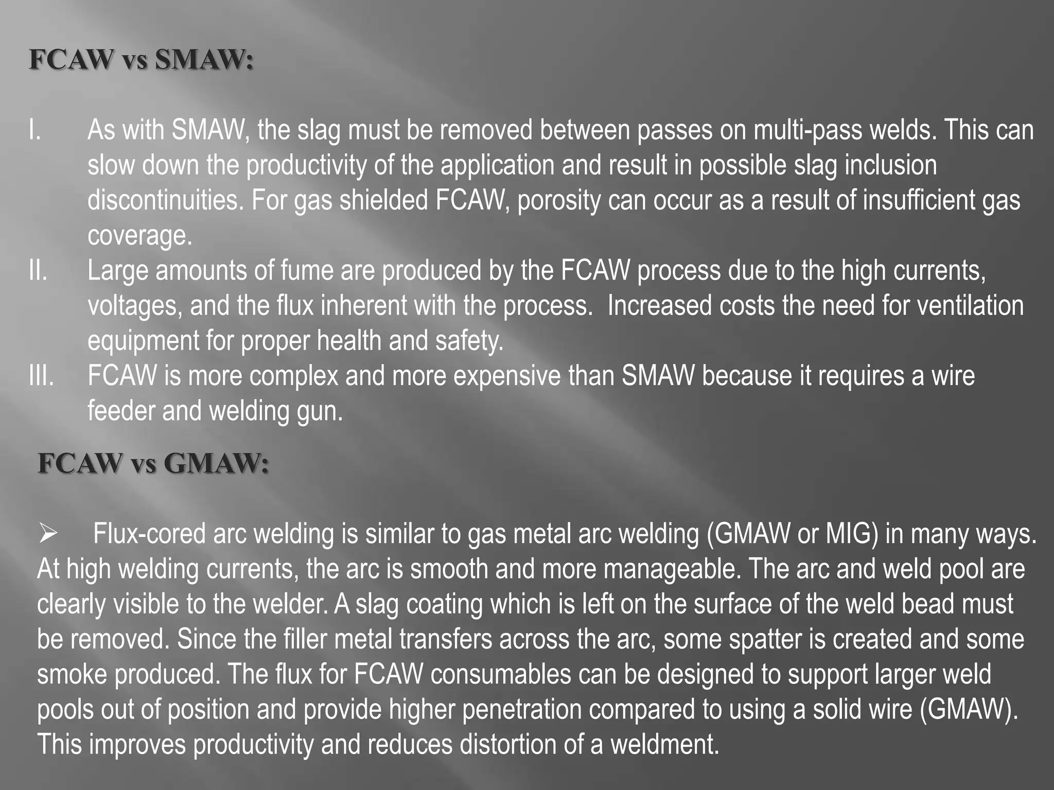 Flux cored arc welding | PPTX