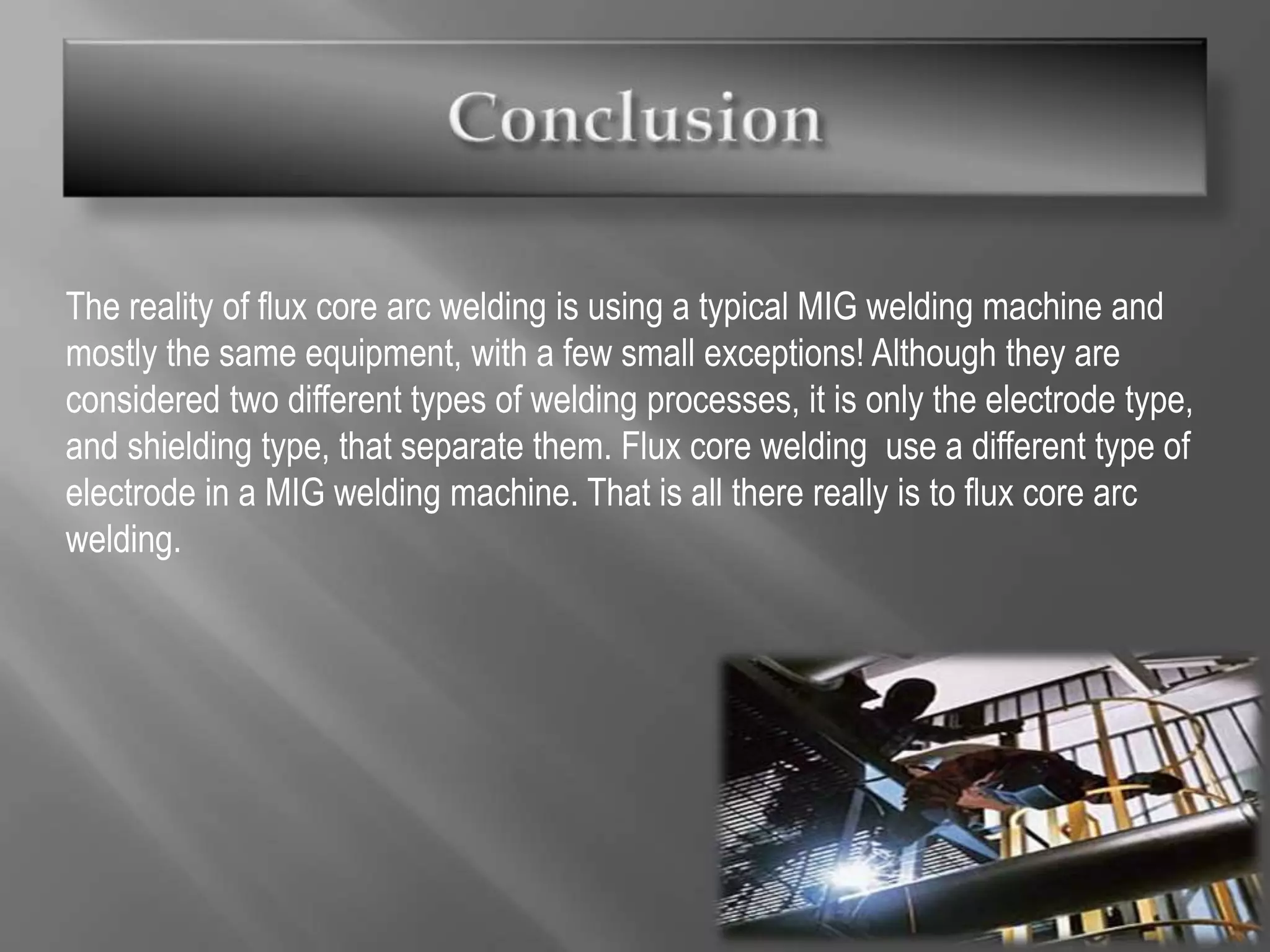 Flux cored arc welding | PPTX