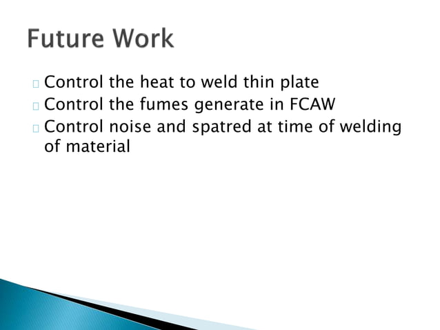 Flux cored arc welding ppt | PPTX