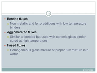 Fluxes in welding | PPTX | Chemistry | Science