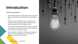 Flux Gate Sensor Devices ... Electrical engineering | PPTX | Physics ...