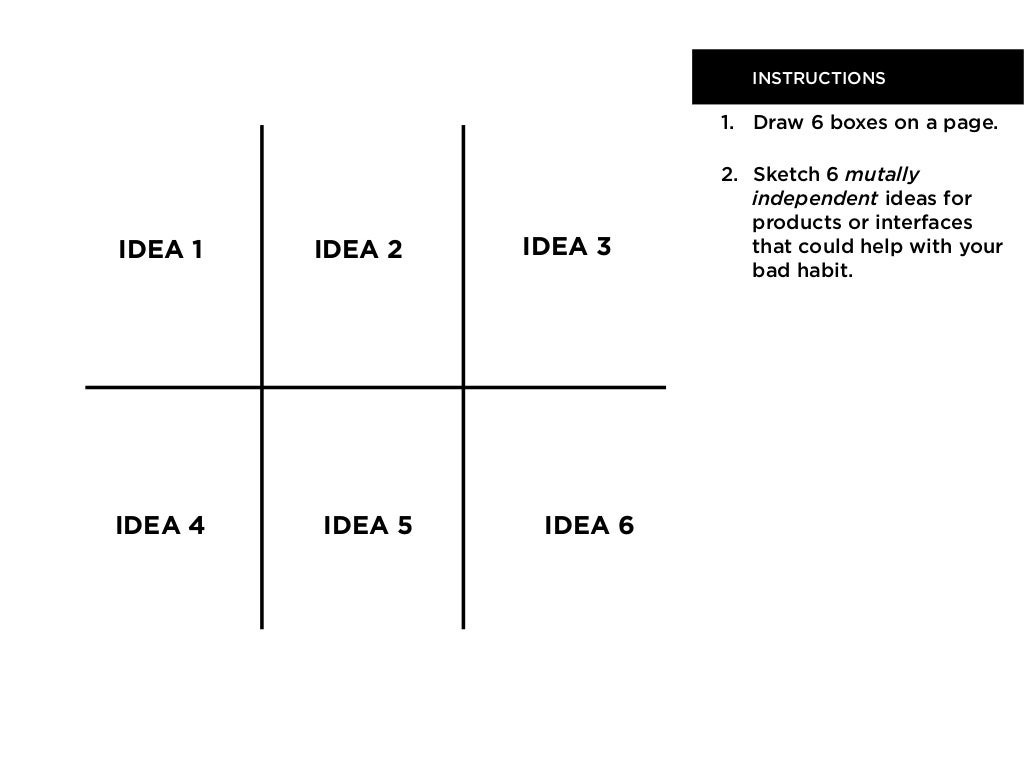 INSTRUCTIONS 1. Draw 6 boxes