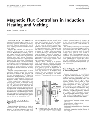 Magnetic Flux Controllers in Induction Heating and Melting by Robert ...