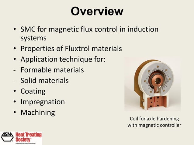 ASM 2013 Fluxtrol Presentation - Innovations in Soft Magnetic ...
