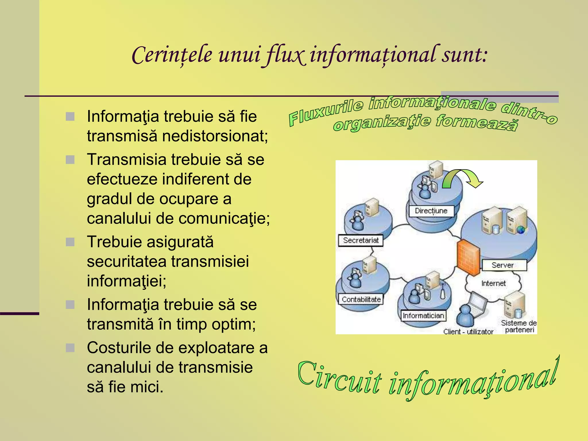 Fluxul informational | PPTX