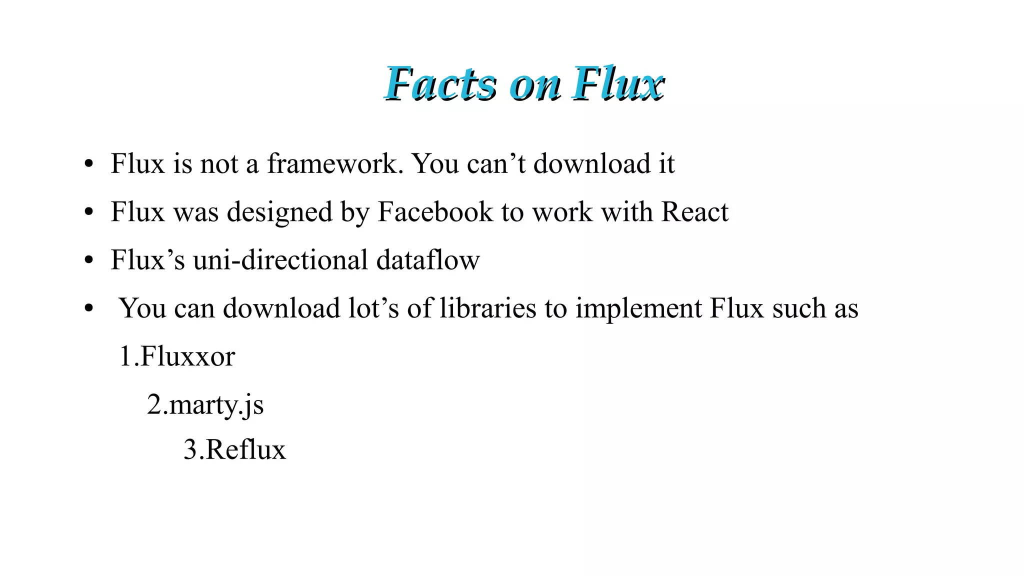 Fluxxor react library | PPT