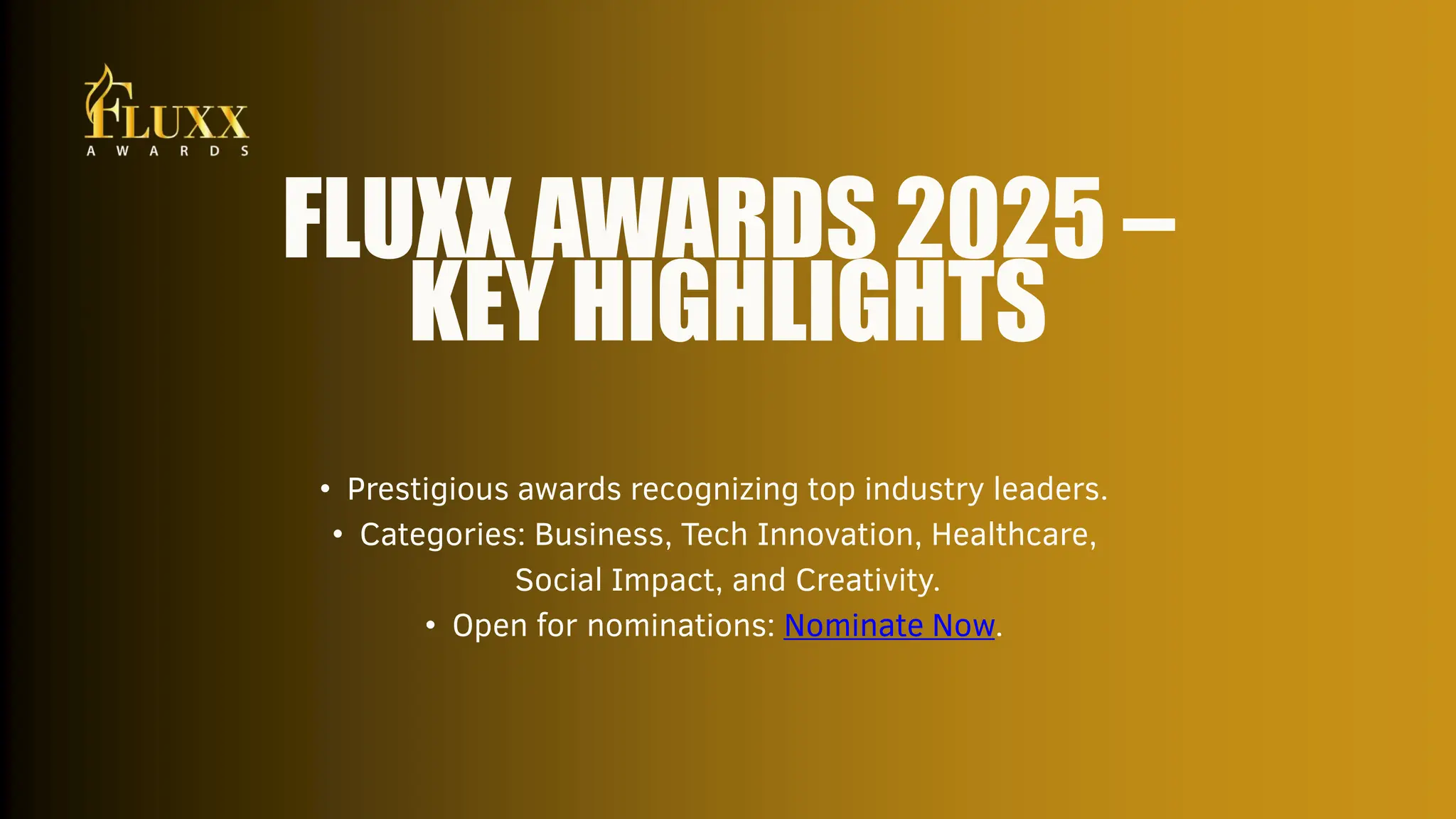 Celebrate Excellence : Fluxx Awards 2025 | PDF