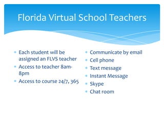 FLVS ORIENTATION | PPTX | Online Education | Education