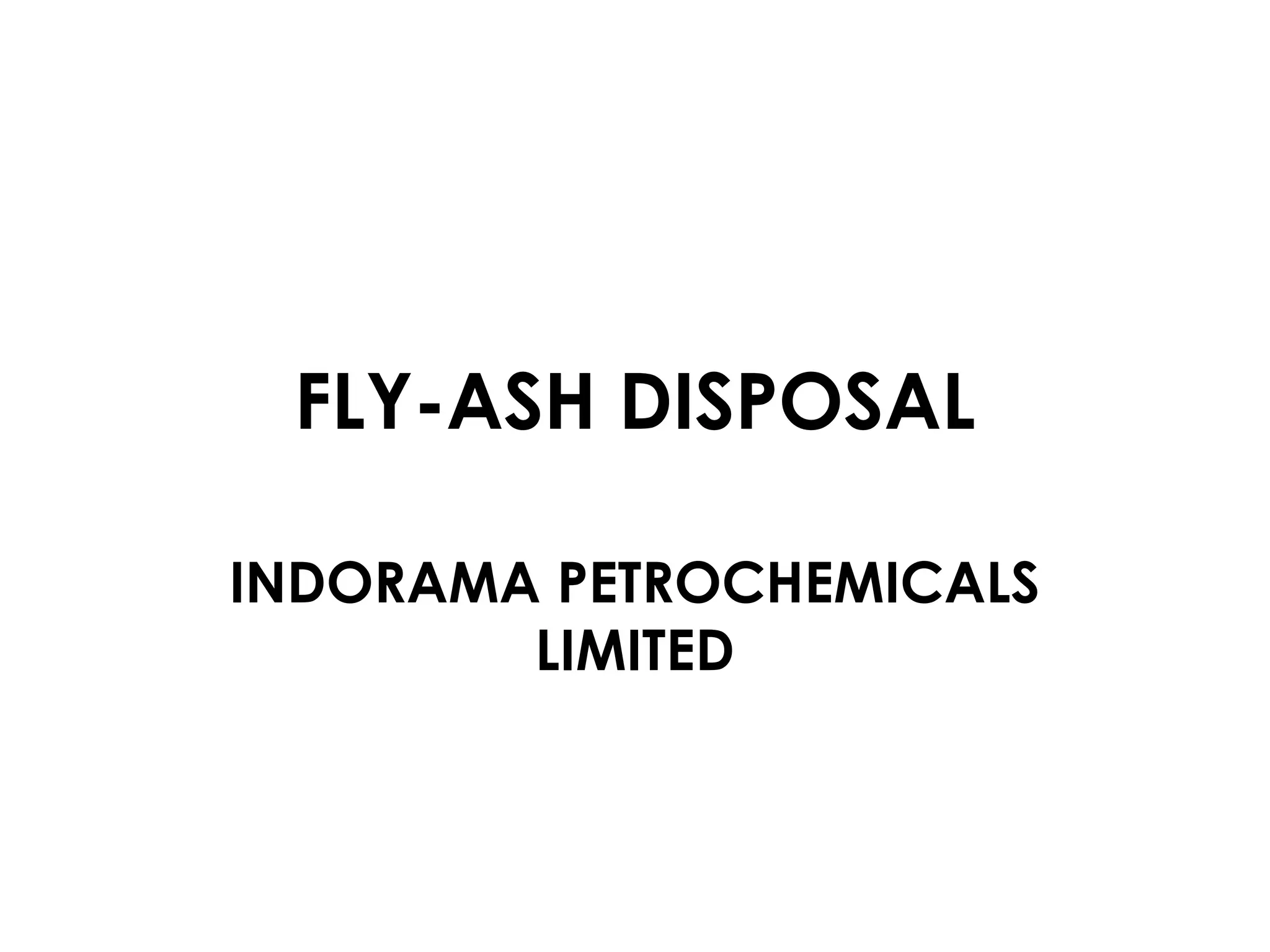 Fly ash disposal | PPT