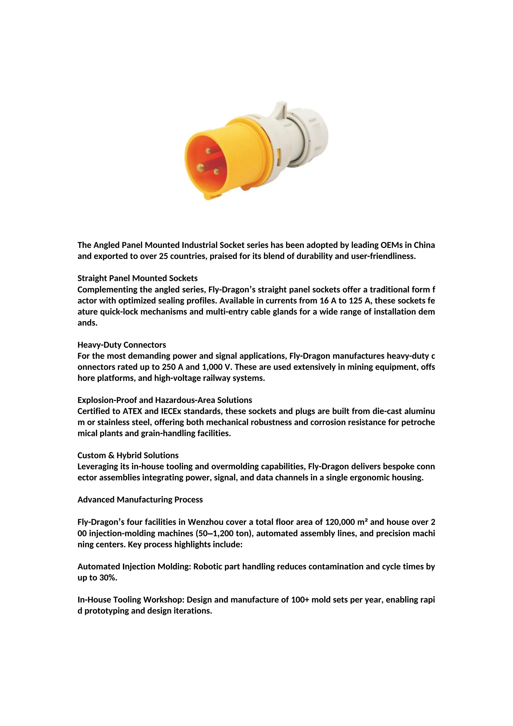 NANTE’s Angled Panel Mounted Industrial Socket: Built for Precision ...