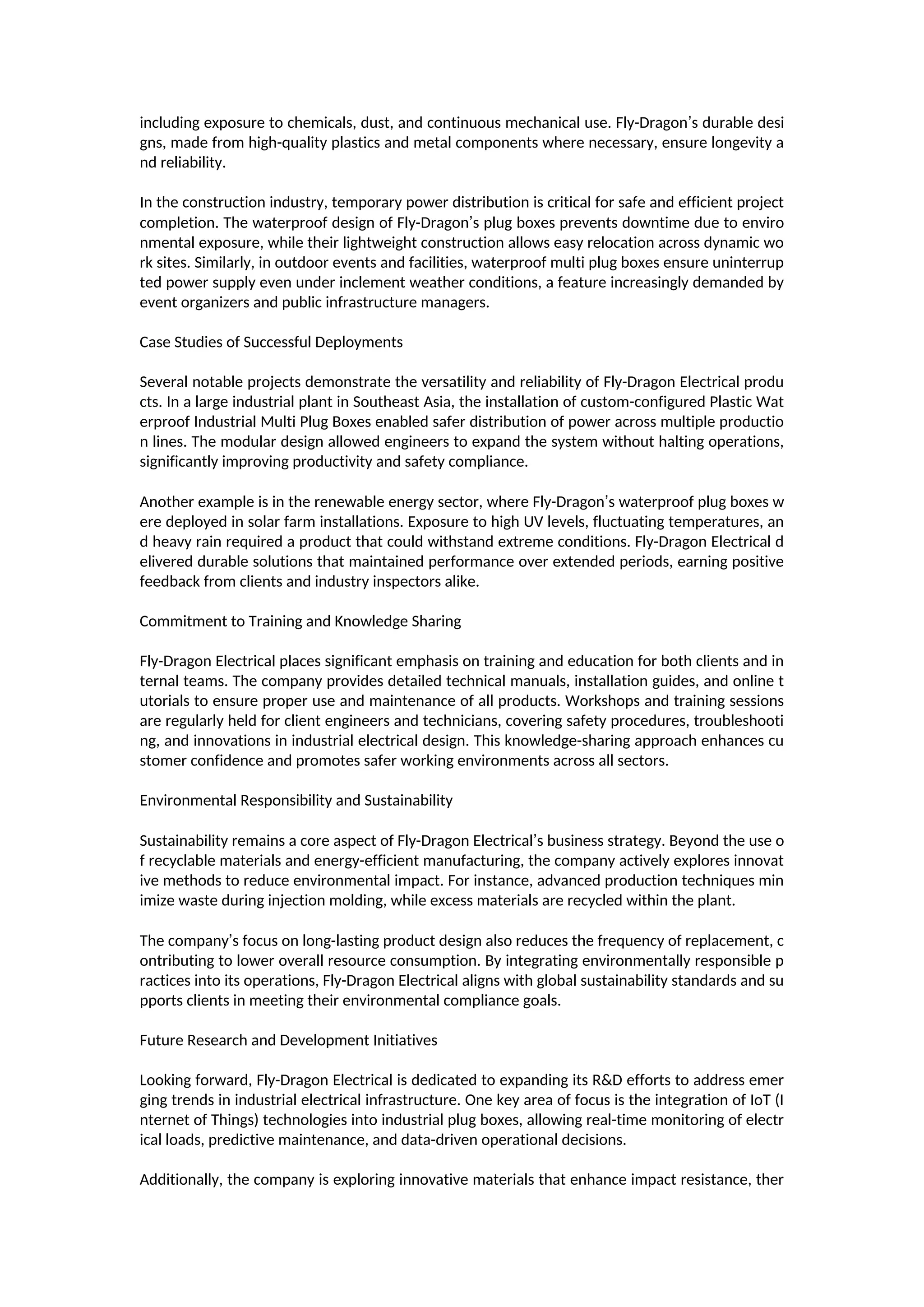 Enhancing Industrial Efficiency with Nante Plastic Waterproof ...