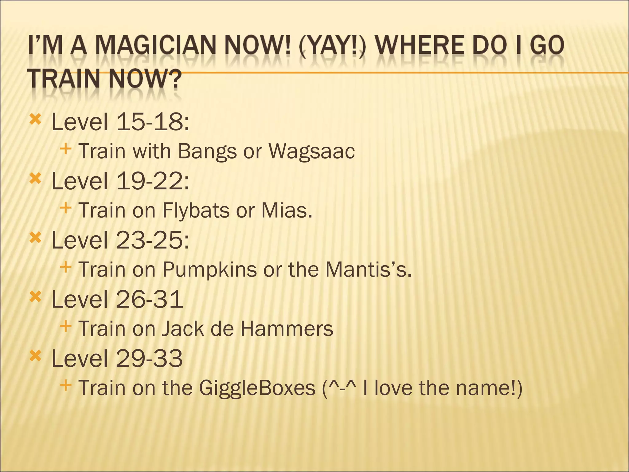 FlyFF Guide Magicians | PPT