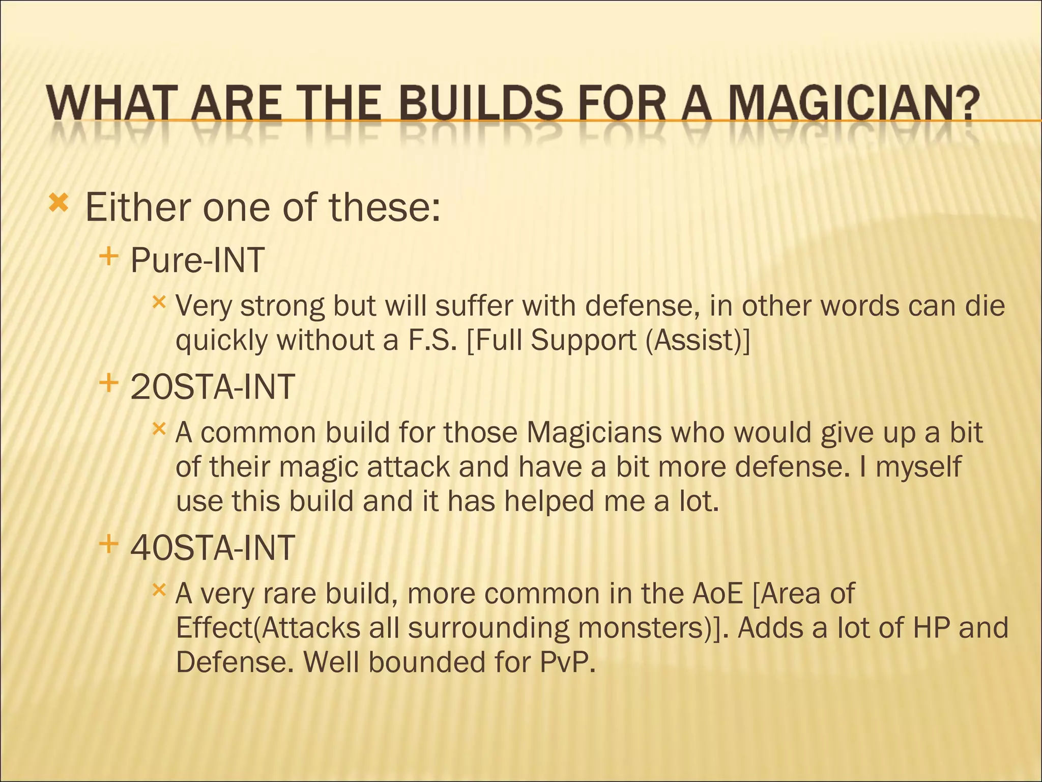 FlyFF Guide Magicians | PPT