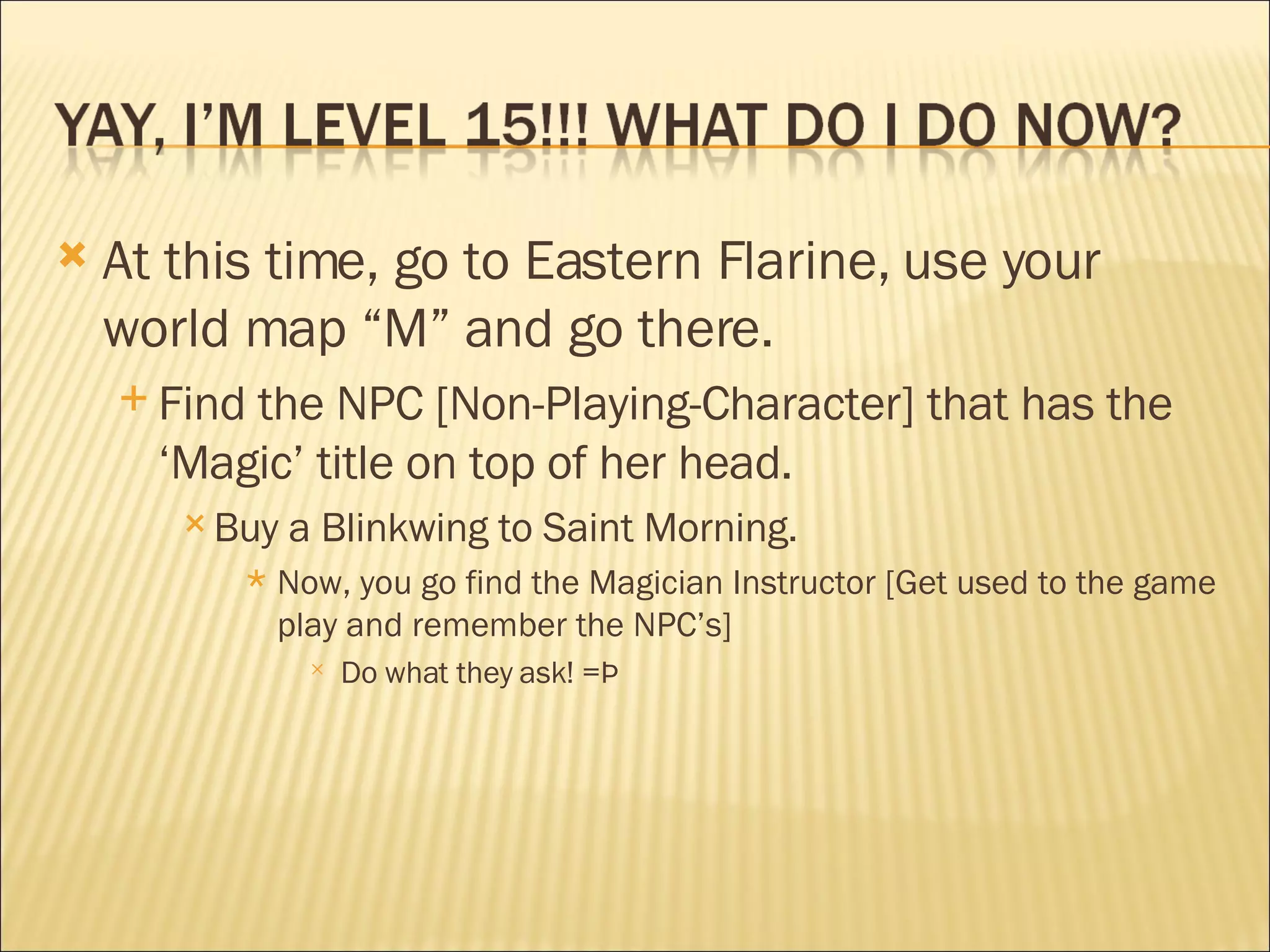 FlyFF Guide Magicians | PPT