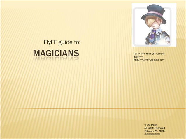 FlyFF Guide Magicians | PPT