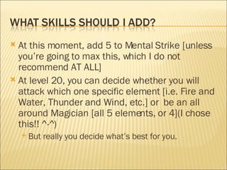 FlyFF Guide Magicians | PPT