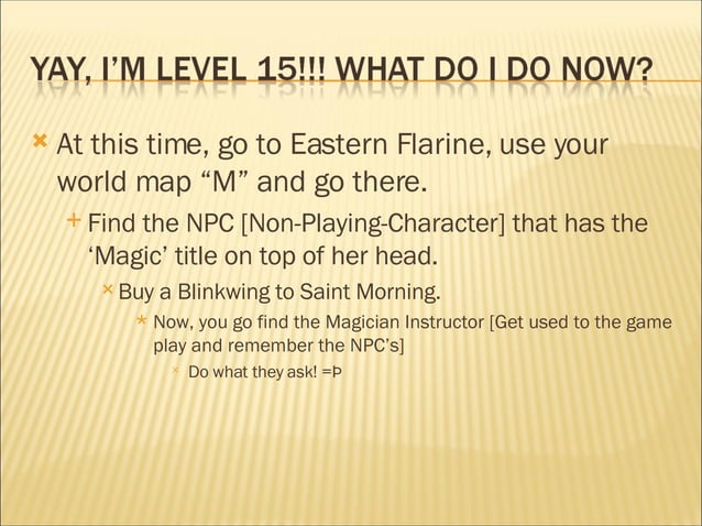 FlyFF Guide Magicians | PPT