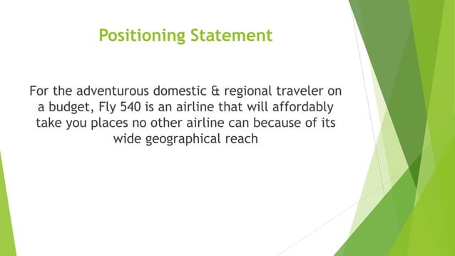 Fly 540 communication strategy | PPT